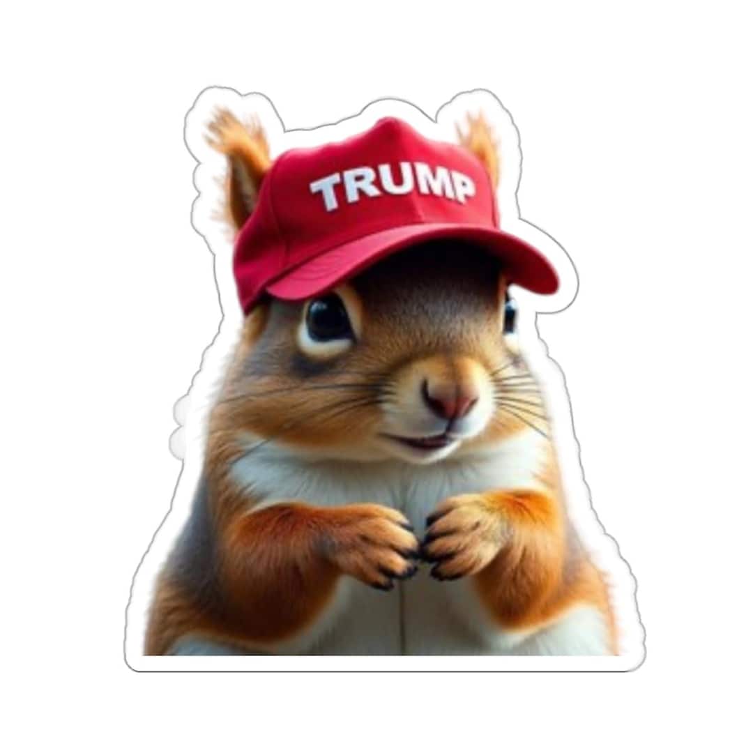 10 Peanut the Squirrel MAGA President Trump Car Sticker, Political ...