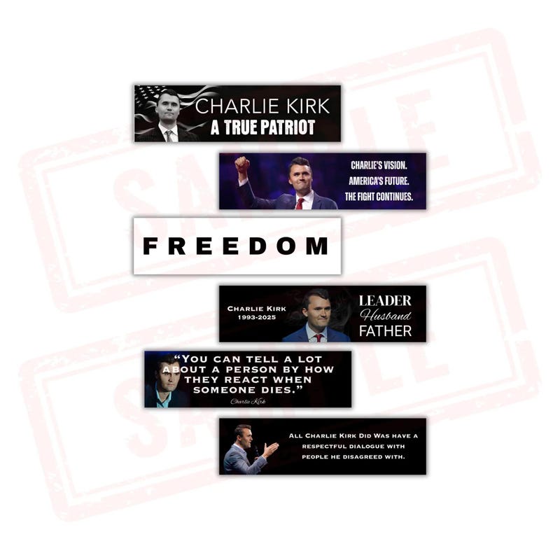 Rip Charlie Kirk Stickers - Etsy