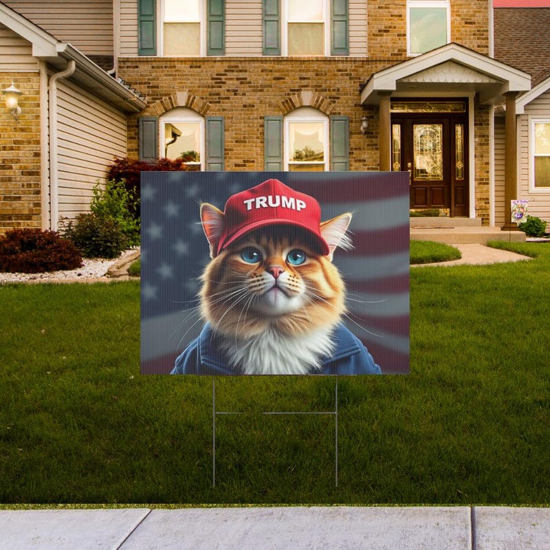 Cats for Trump Sign - Etsy