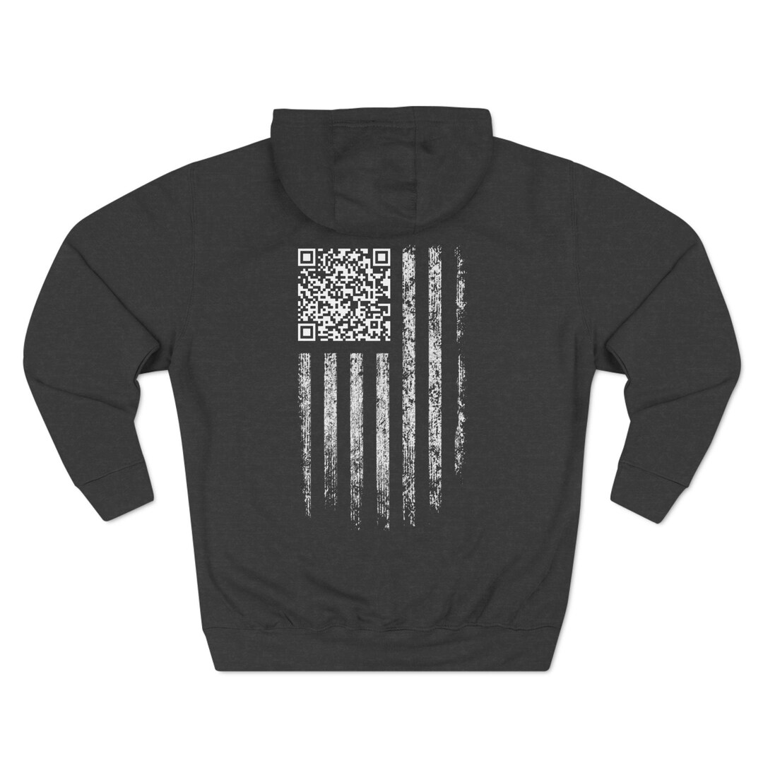 Trump QR Code American Flag YMCA Dance Three Panel Fleece Hoodie - Etsy