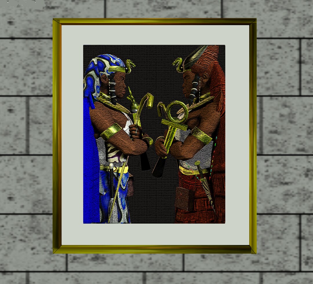 Red and Blue - African History Art - African American Artists - African ...