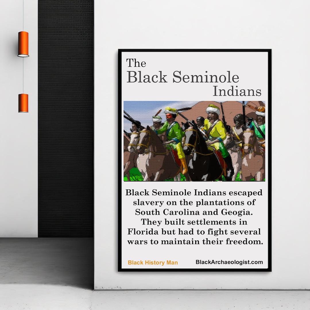 Black Seminole Indians - African American Artwork - Instant Download ...