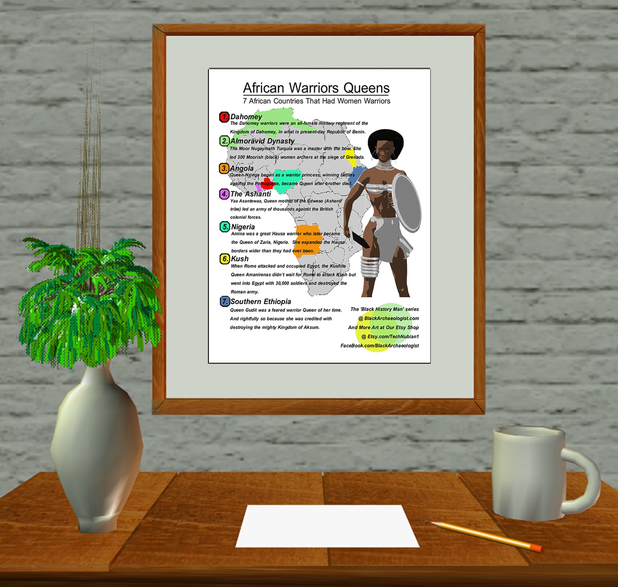 Ancient African Civilizations With African American Artwork by African ...