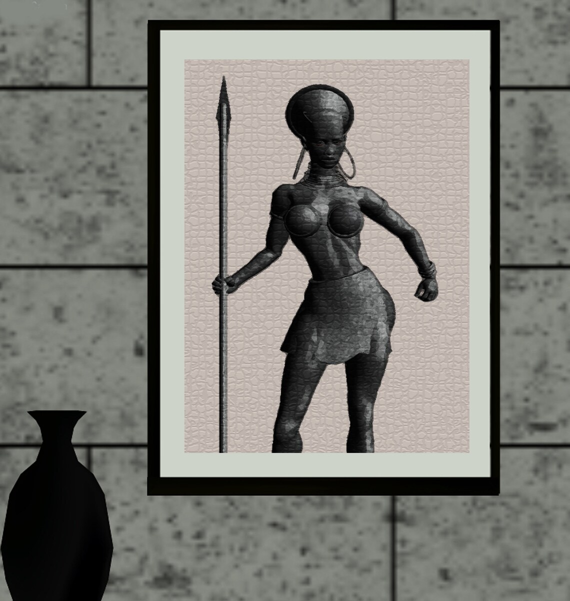 African Art - Black African Queen 2- Instant Download - African ...
