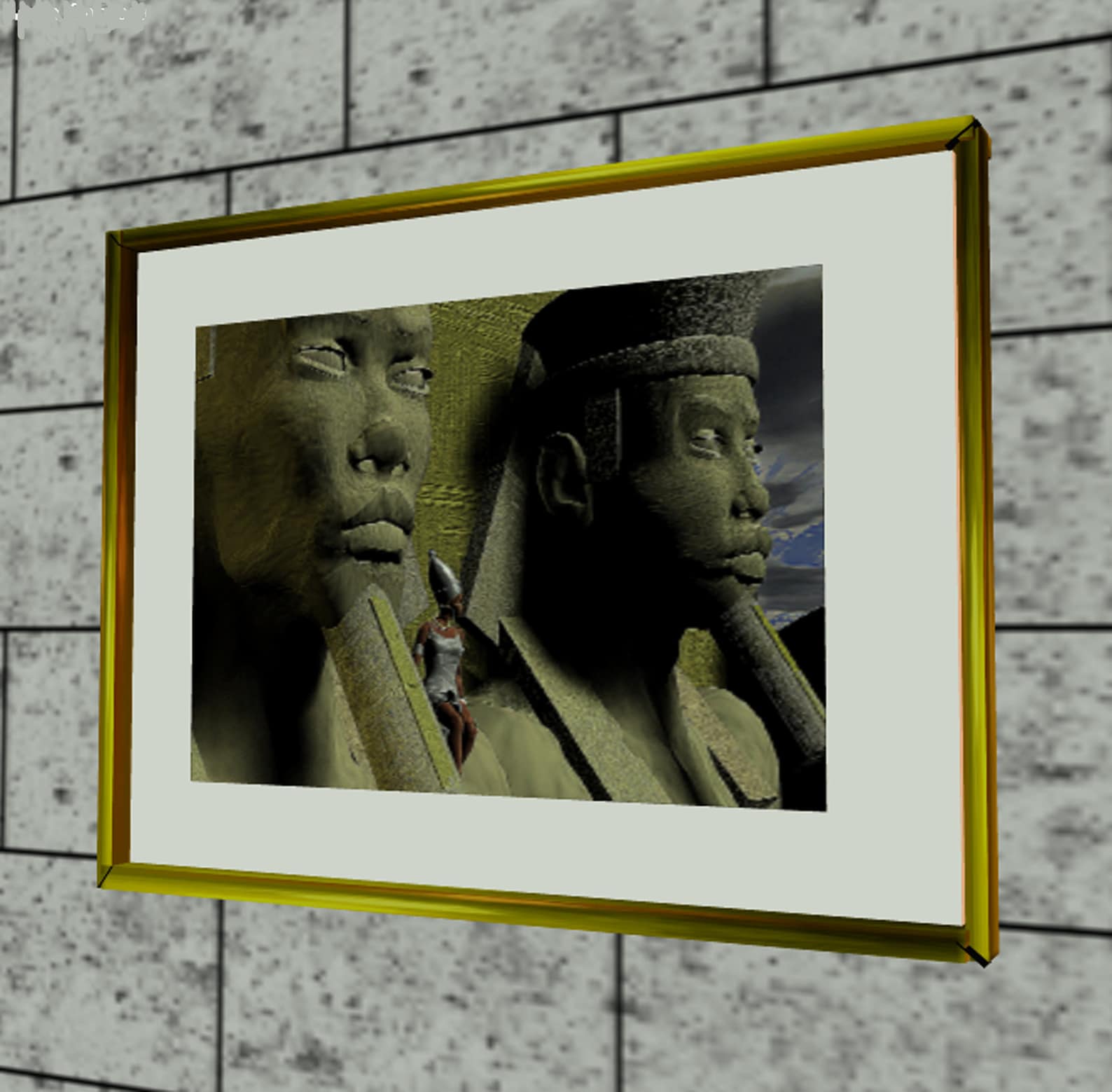 Ancient African History Black Egyptian Queen With Black Egyptian Statue ...