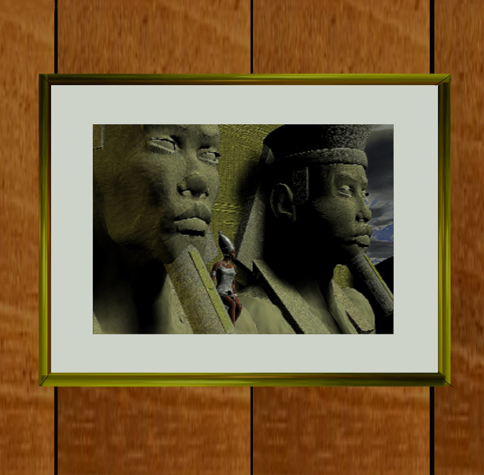 Ancient African History Black Egyptian Queen With Black Egyptian Statue ...