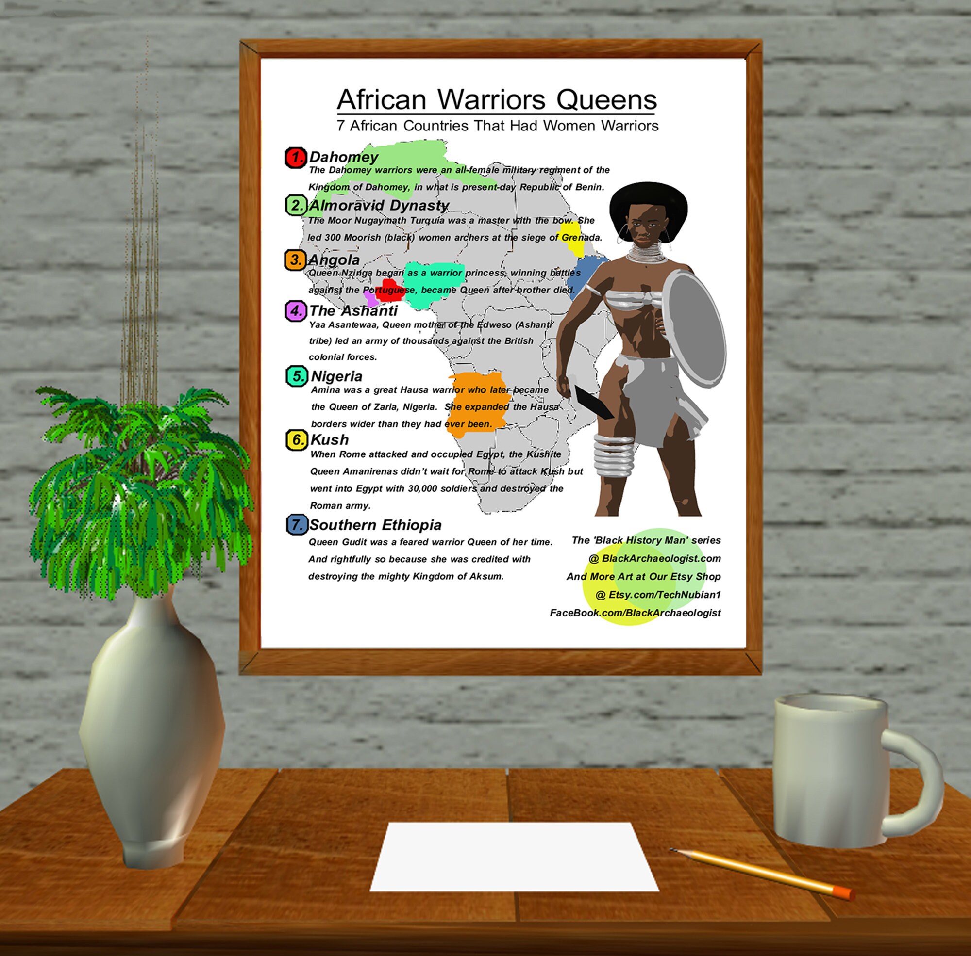 Ancient African Civilizations With African American Artwork by African ...