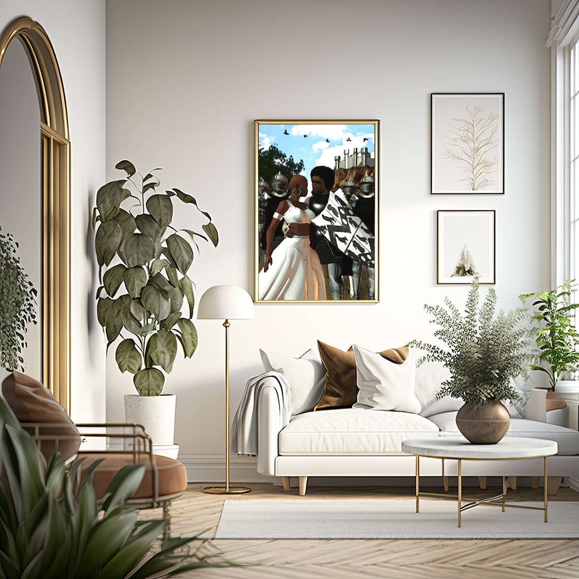 African American Artwork - Moorish Knight and His Woman - Instant ...