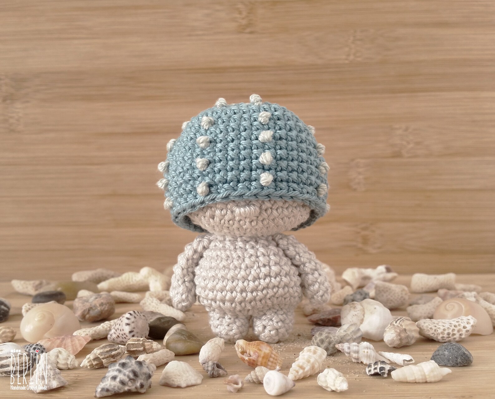 Caps-only Crochet Seashell Mini Doll Pattern Short Pattern | Etsy