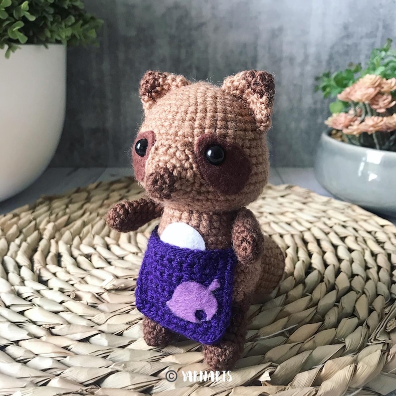 Tanuki With Apron .CROCHET PATTERN ONLY. - Etsy