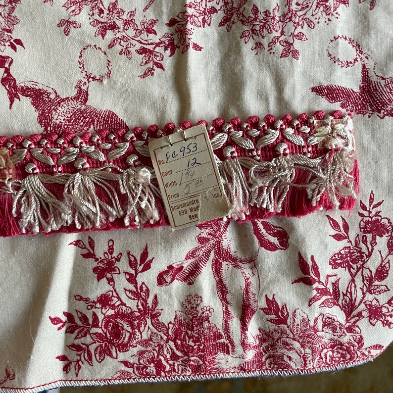 Scalamandre Vintage Toile Du Joey Toile in Red and Cream. Pastoral ...