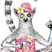Lemur Illustration Animal Wall Art Spa Salon Decor Funny Lemur Poster ...