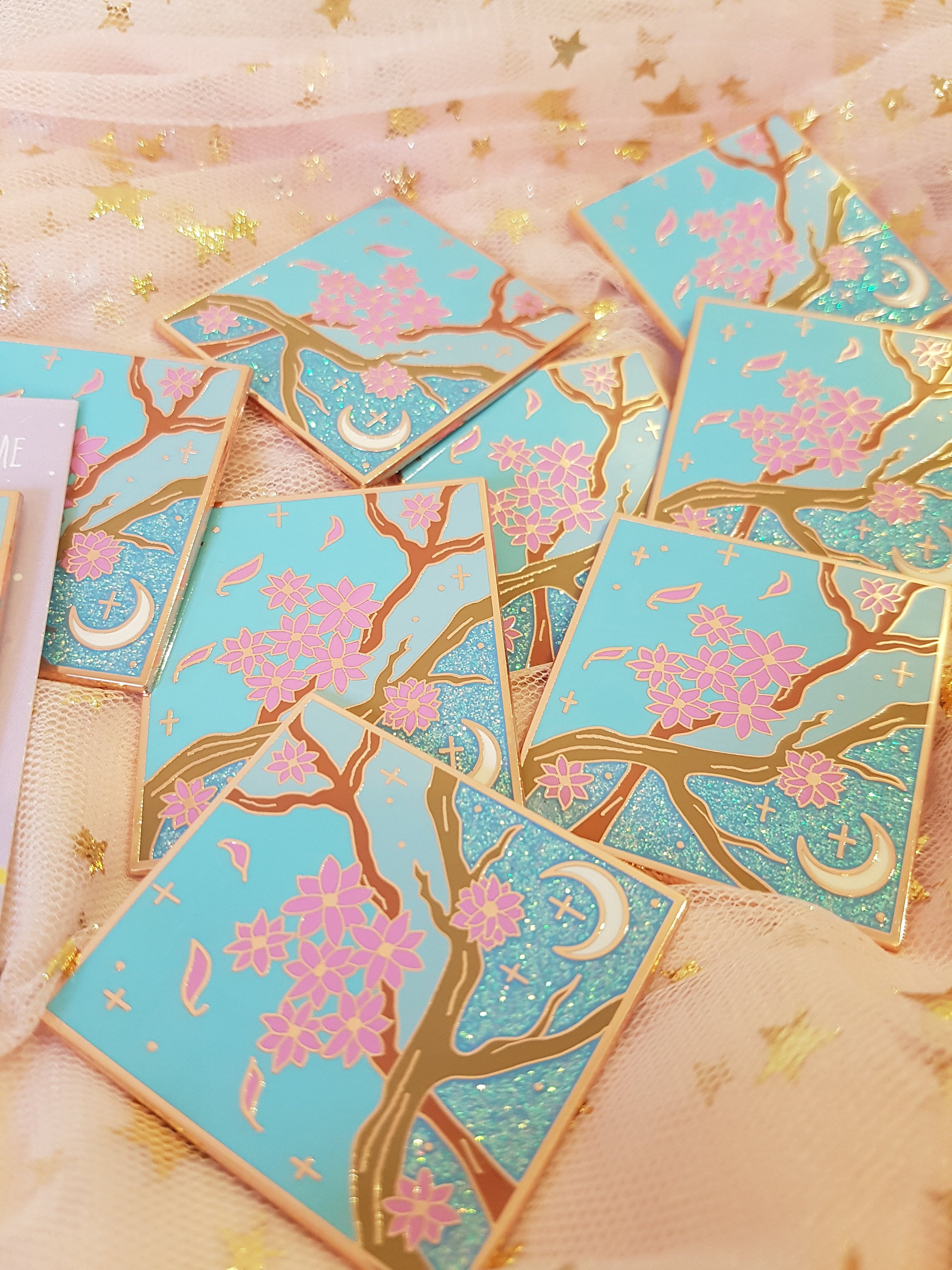 A Little Springtime Cherry Blossom Enamel Pin - Etsy