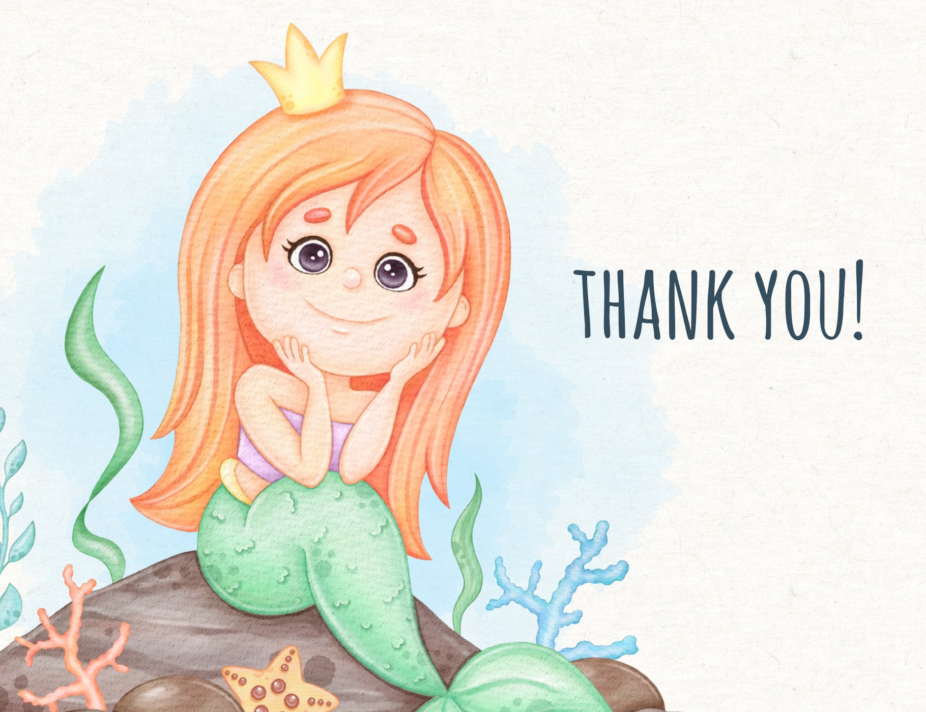 Watercolor Mermaid Clipart, Mermaid Tail Png, Digital Download - Etsy