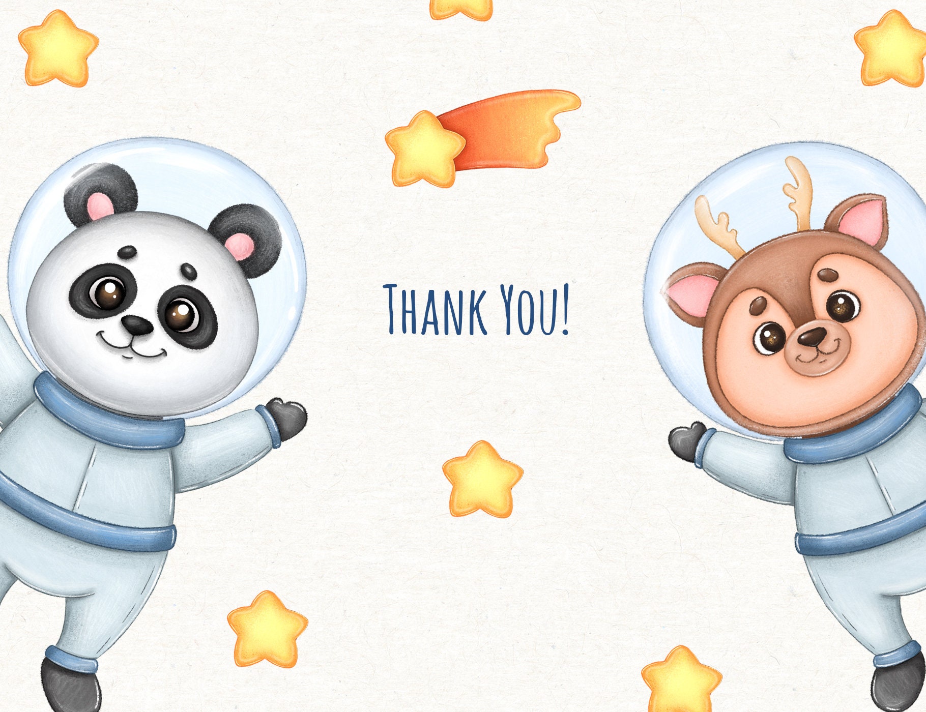 Cute Space Animals Astronaut Clipart PNG - Etsy