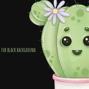 Kawaii Cactus Clipart, Digital Kawaii Stickers, Printable PNG - Etsy