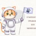 Space Animals Astronaut Watercolor Clipart, Space Nursery PNG - Etsy