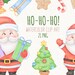 Watercolor Santa Claus Clip Art, Cute Christmas Clipart Png, Digital ...