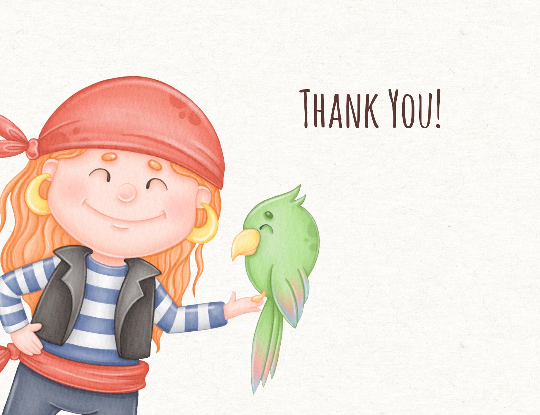 Cute Pirates Children Clipart Ocean Watercolor Clipart | Etsy