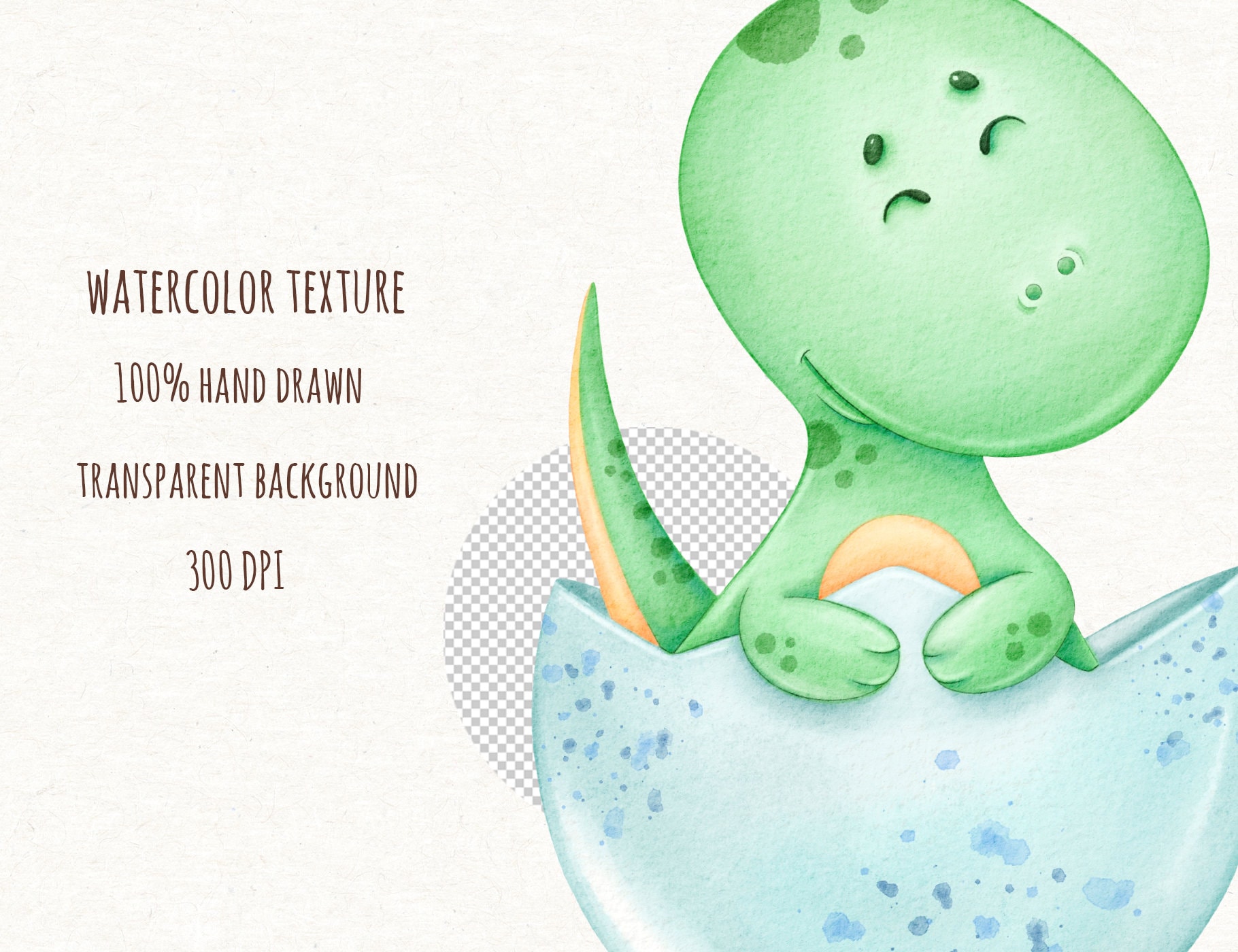 Watercolor Dinosaur Clipart, Digital Stickers, Instant Download ...