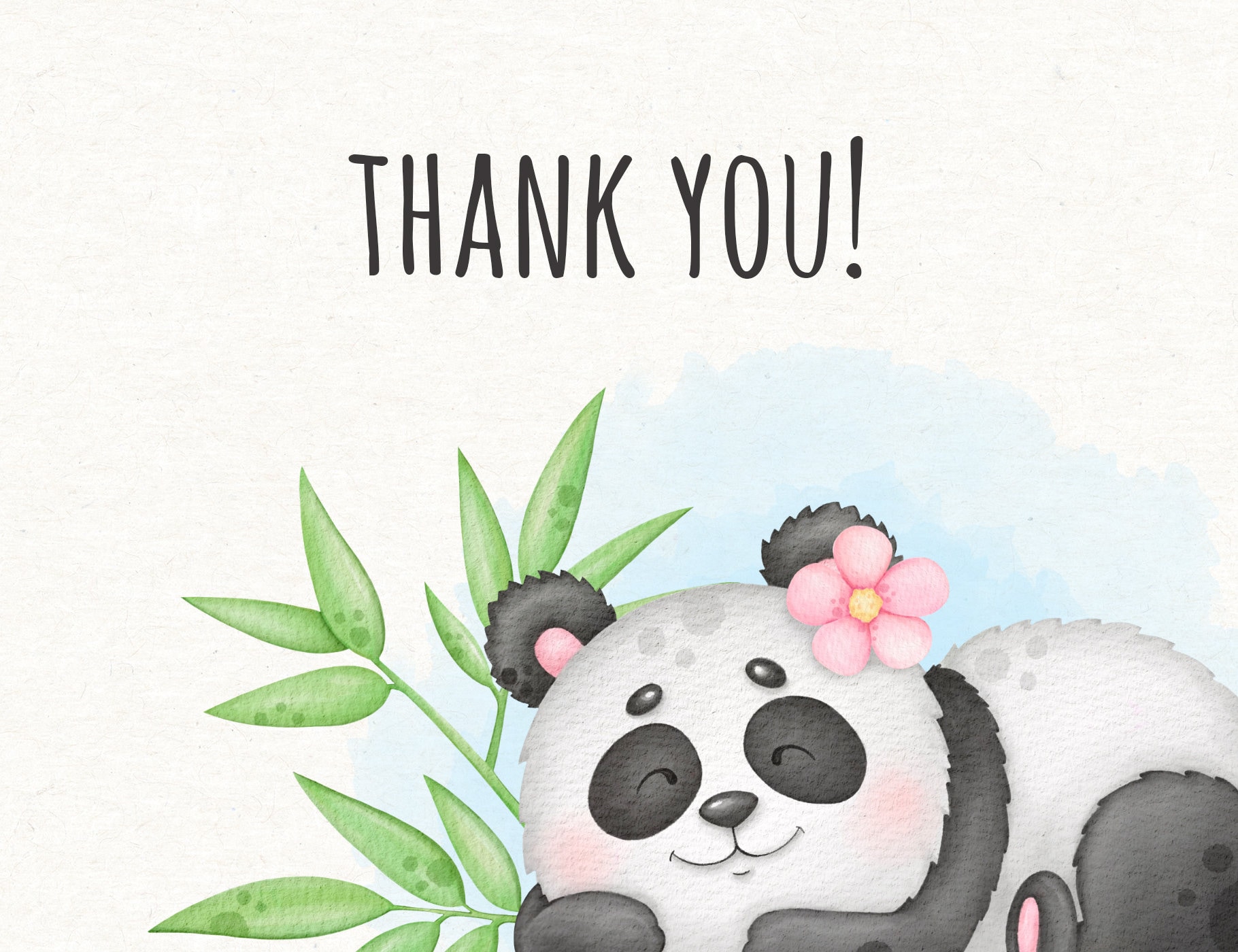 Watercolor Panda And Bamboo Clipart Digital Printable Art | Etsy