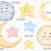 Good Night Planet Clip Art, Sleeping Space Clipart, Instant Download - Etsy