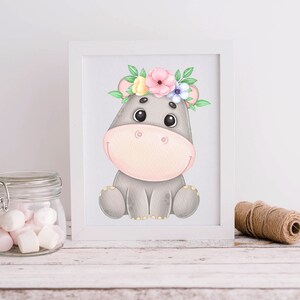 Cute Safari Animals Clipart, Jungle Baby Shower, Tropical Art PNG - Etsy