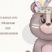 Watercolor Boho Animals Clipart Woodland Animal Png Instant - Etsy