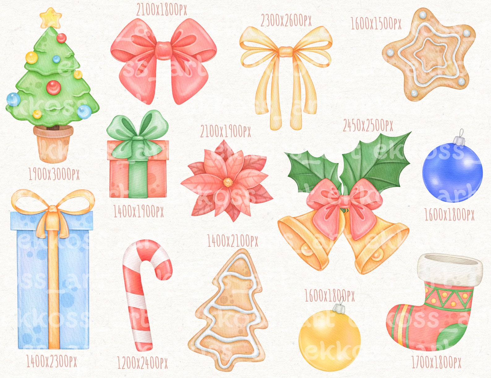 Watercolor Santa Claus Clip Art Cute Christmas Clipart Png - Etsy