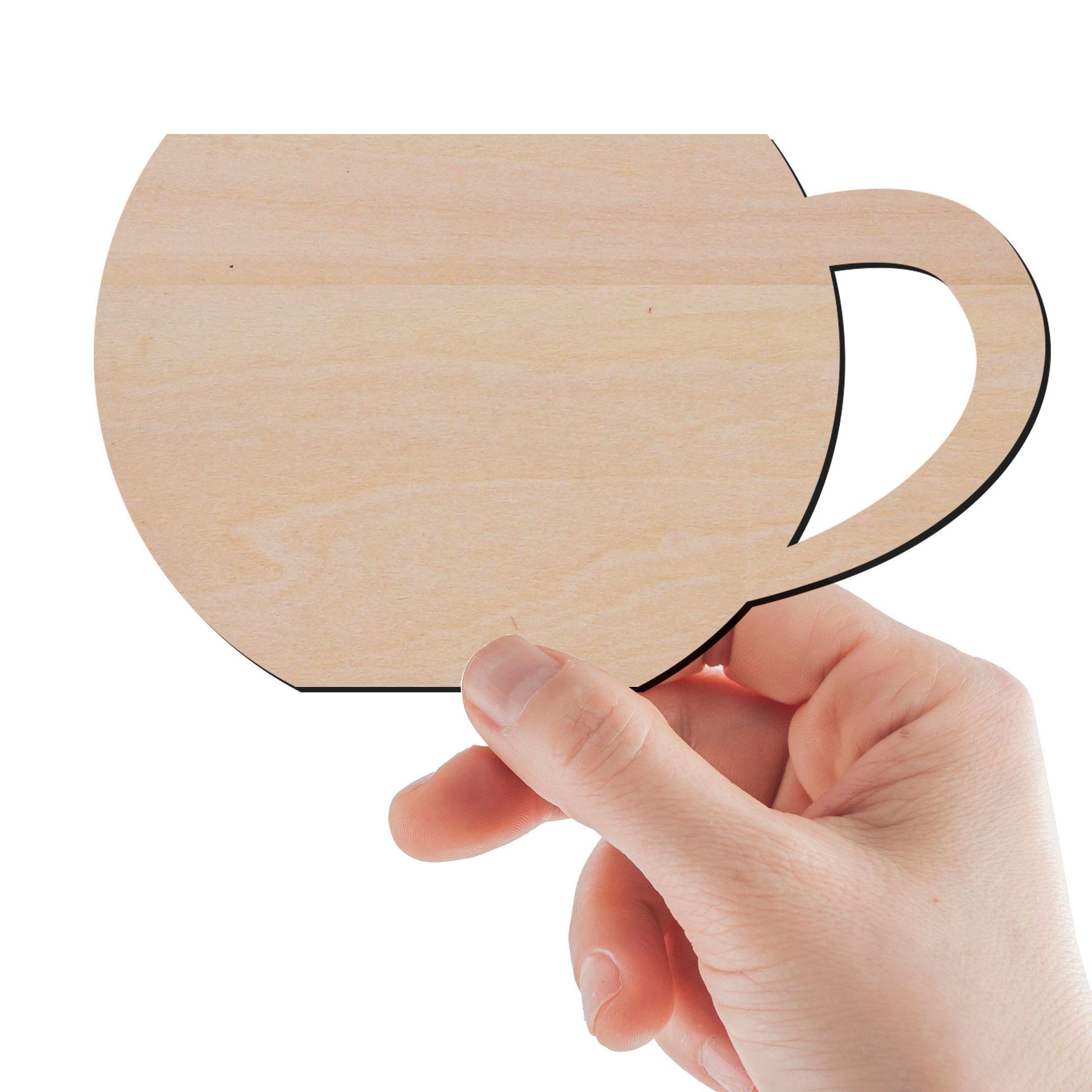 Coffee Cup Wood Cutout Laser Cut Unfinished Wooden Blank Art | Etsy