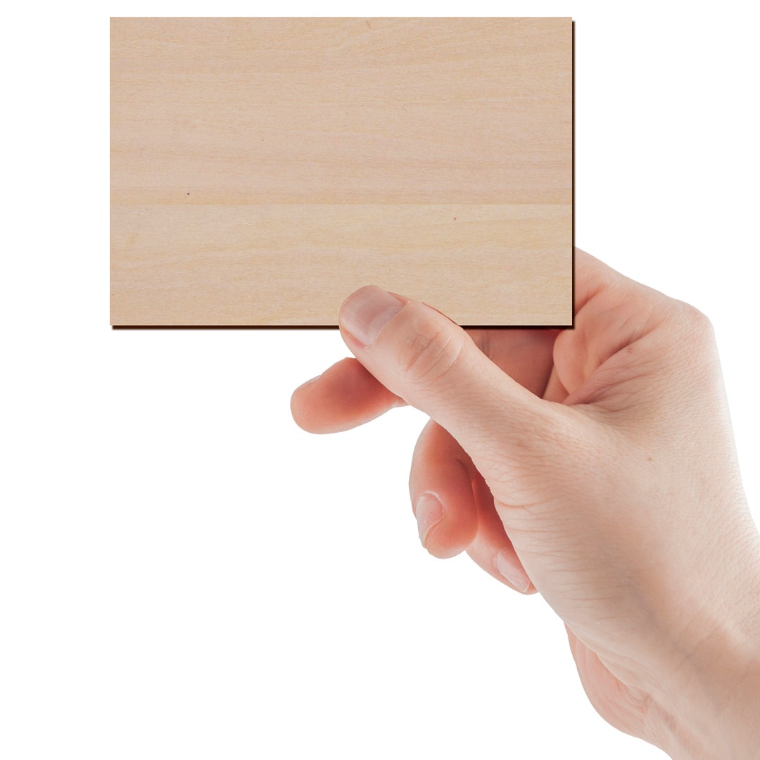 Rectangle Shape Wood Cutout - Laser Cut Unfinished Wooden Blank Art ...