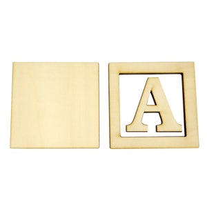Unfinished Wooden Block Letters and Number for Wedding, Nursery, Kid ...