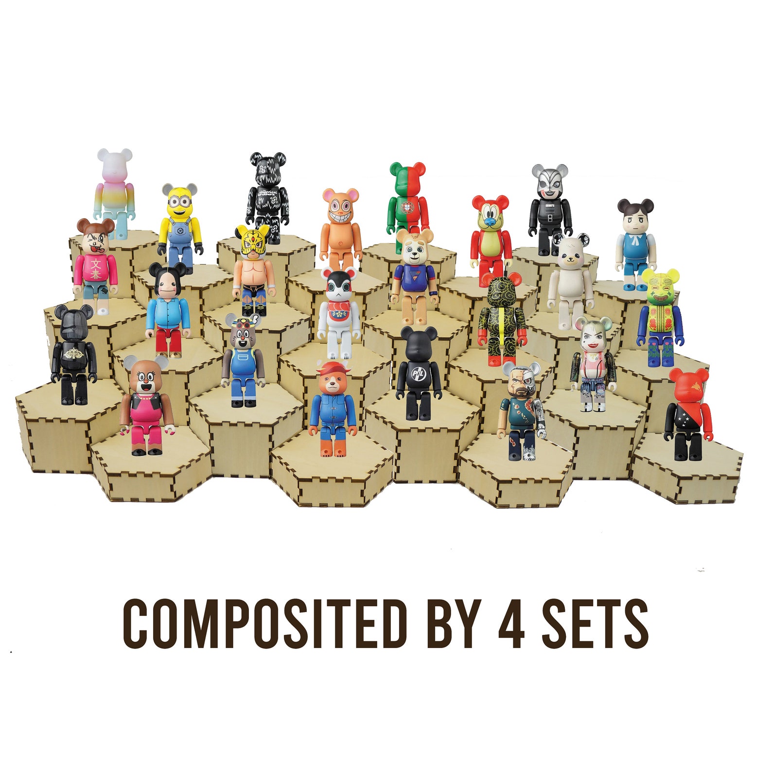 Hexagonal Riser Display Pedestal Display Unfinished Wood 6 - Etsy