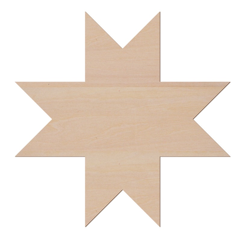 1" ~ 15" Star Shape, Star of David, Bethlehem Star, Sheriff Star, Laser ...