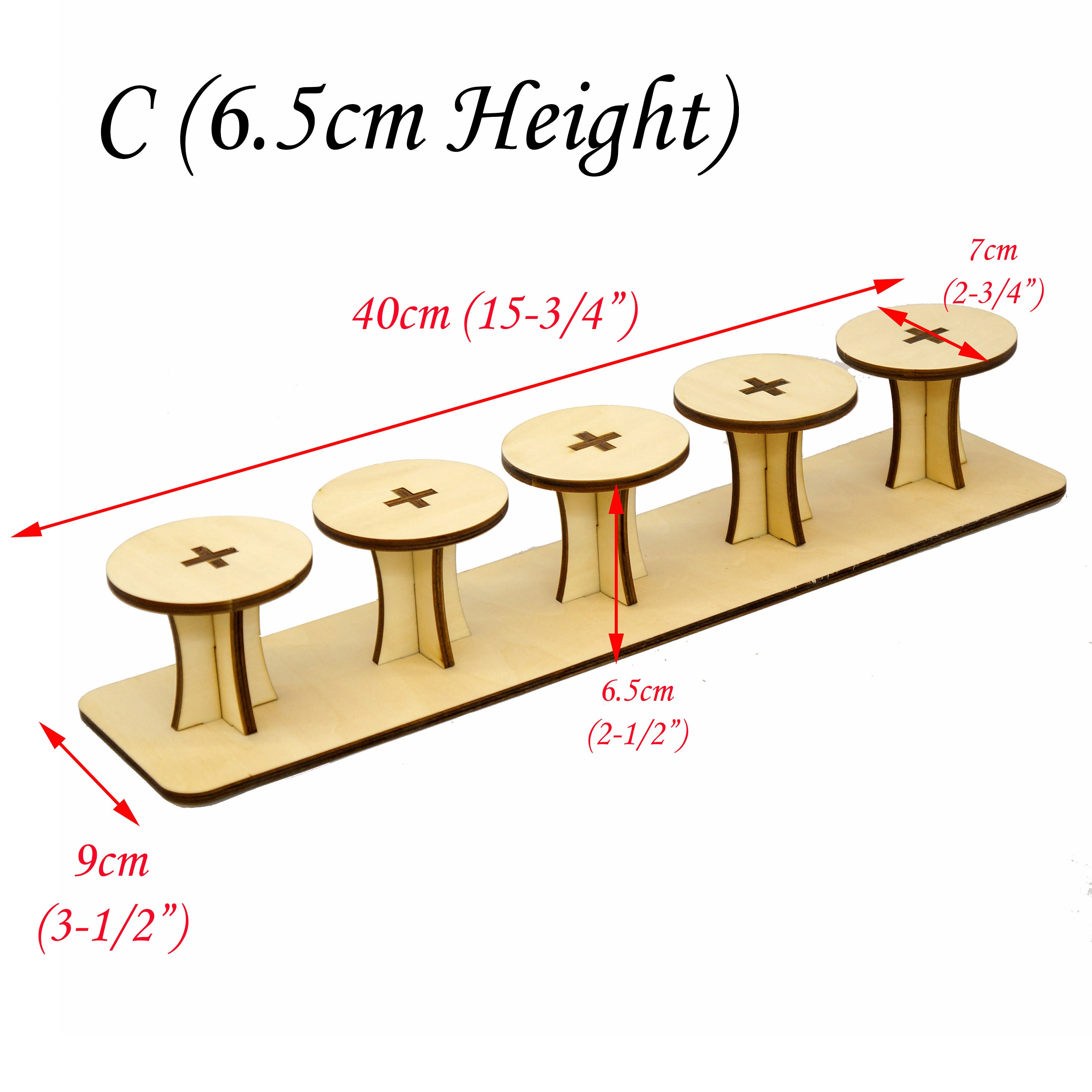 Set of 5 Round Table Display Stand for Jewelry Cupcake | Etsy