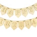 Personalised Alphabet Letter Bunting Banners Unfinished Wood Laser Cut ...