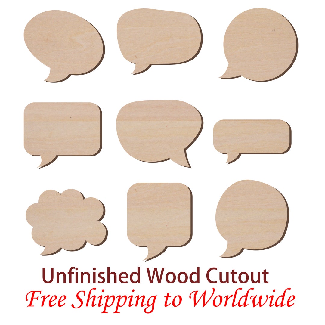 2" ~ 15" Comic Speech Bubble Collection, Chat Talk Speak Message Frame ...