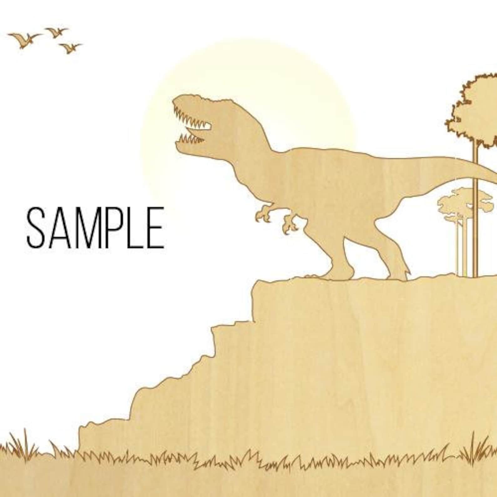 Dinosaur T Rex Wood Cut Out Shape Laser Cut Wooden Blank Art | Etsy