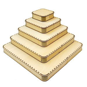 Stackable Display Platform Table Shelf Organizer Craft Booth Display ...