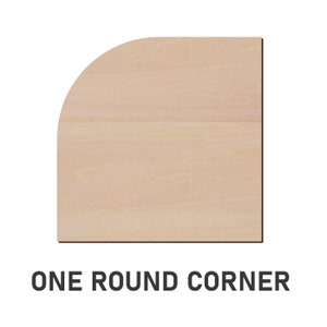 One Round Corner Square Shape Cutout - Laser Cut Unfinished Wooden ...