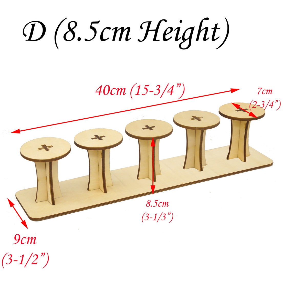 Set of 5 Round Table Display Stand for Jewelry Cupcake | Etsy