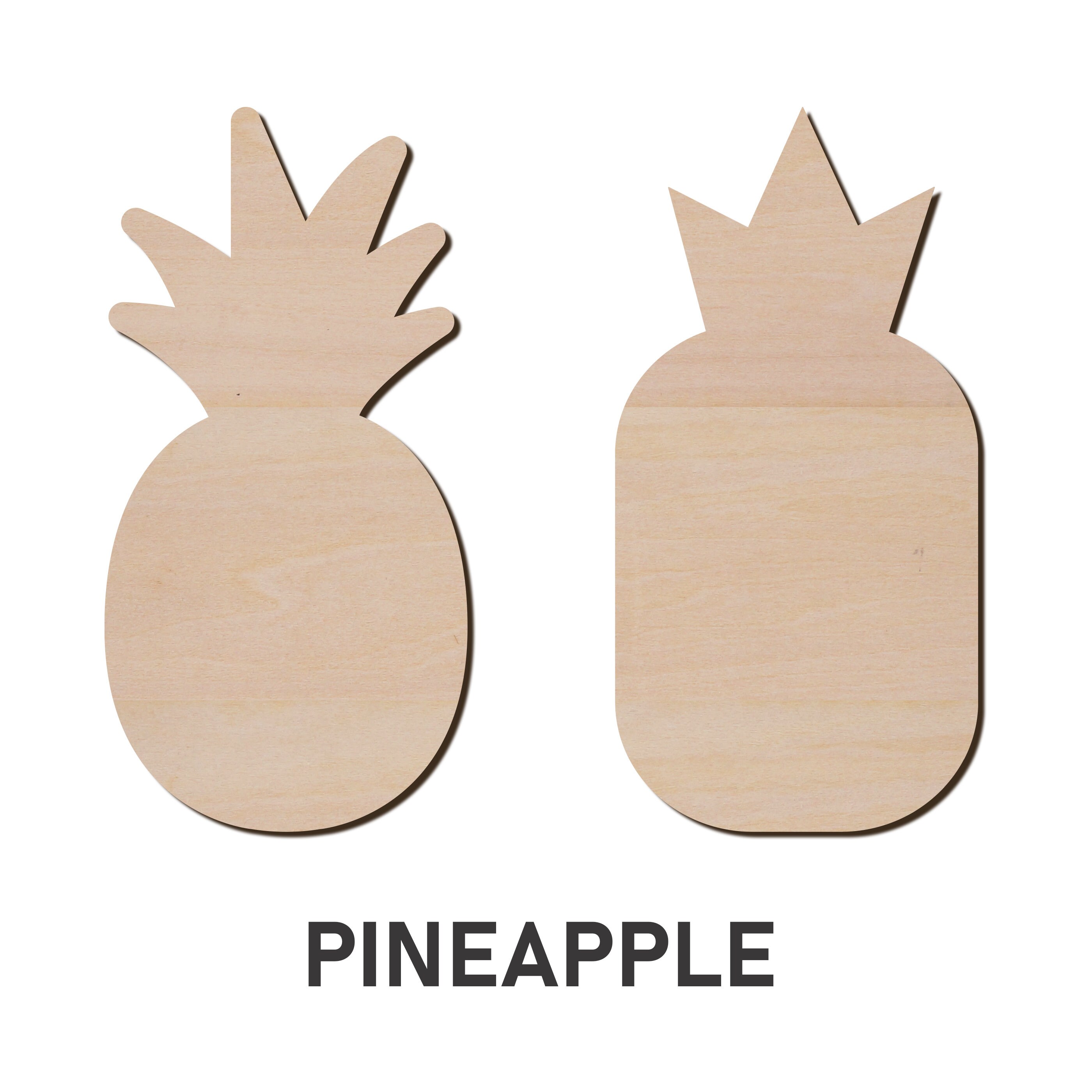PINEAPPLE Shape Wood Cutout Laser Cut Unfinished Wooden Blank | Etsy
