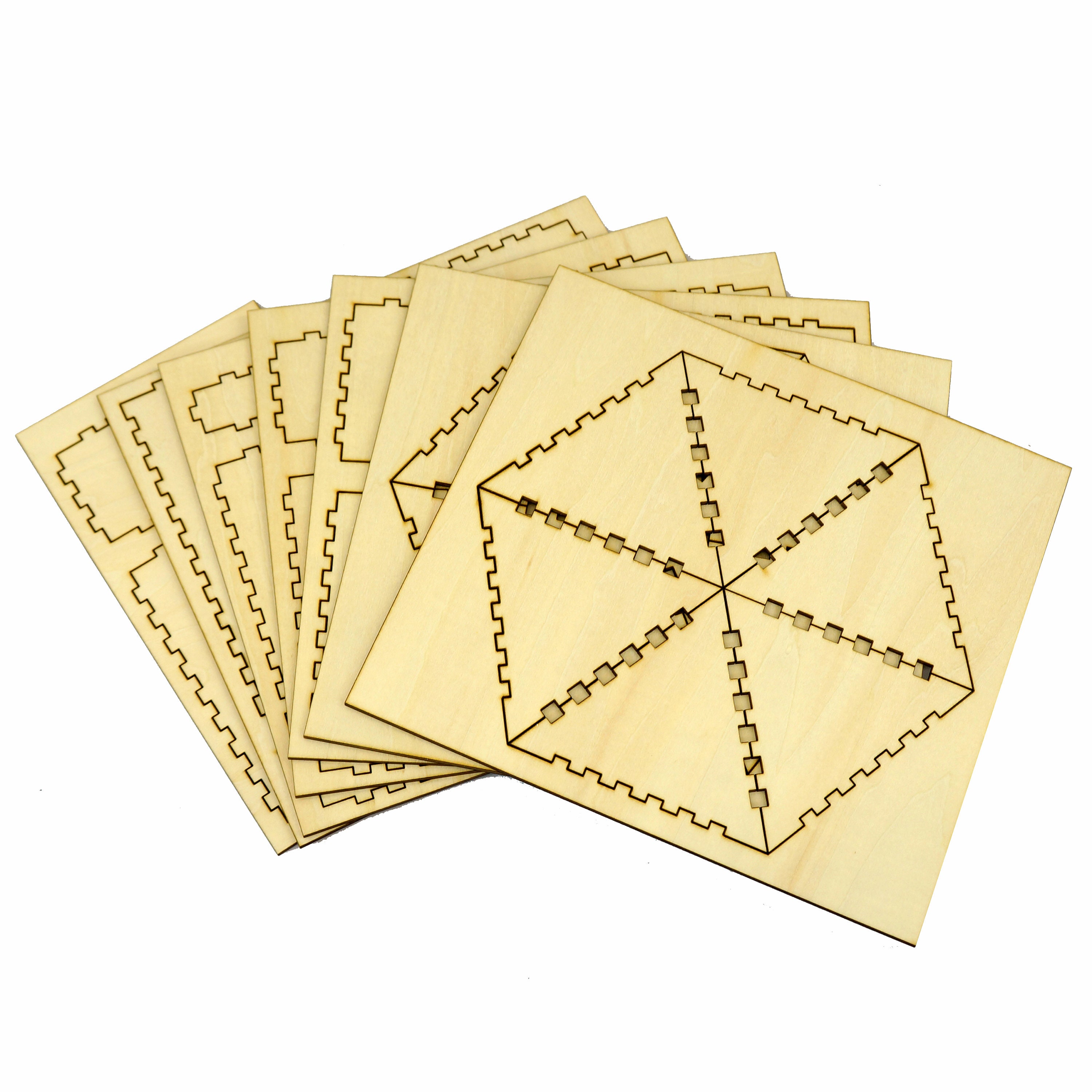 Triangle Riser Display Pedestal Display Unfinished Wood Set | Etsy