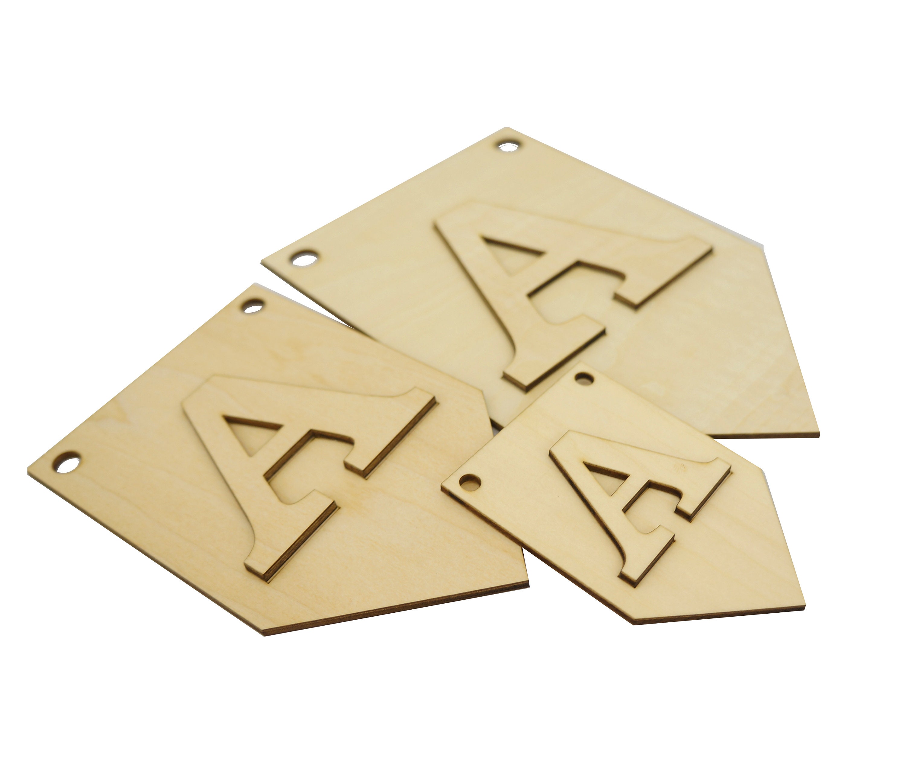 Personalised Alphabet Letter Bunting Banners Unfinished Wood | Etsy