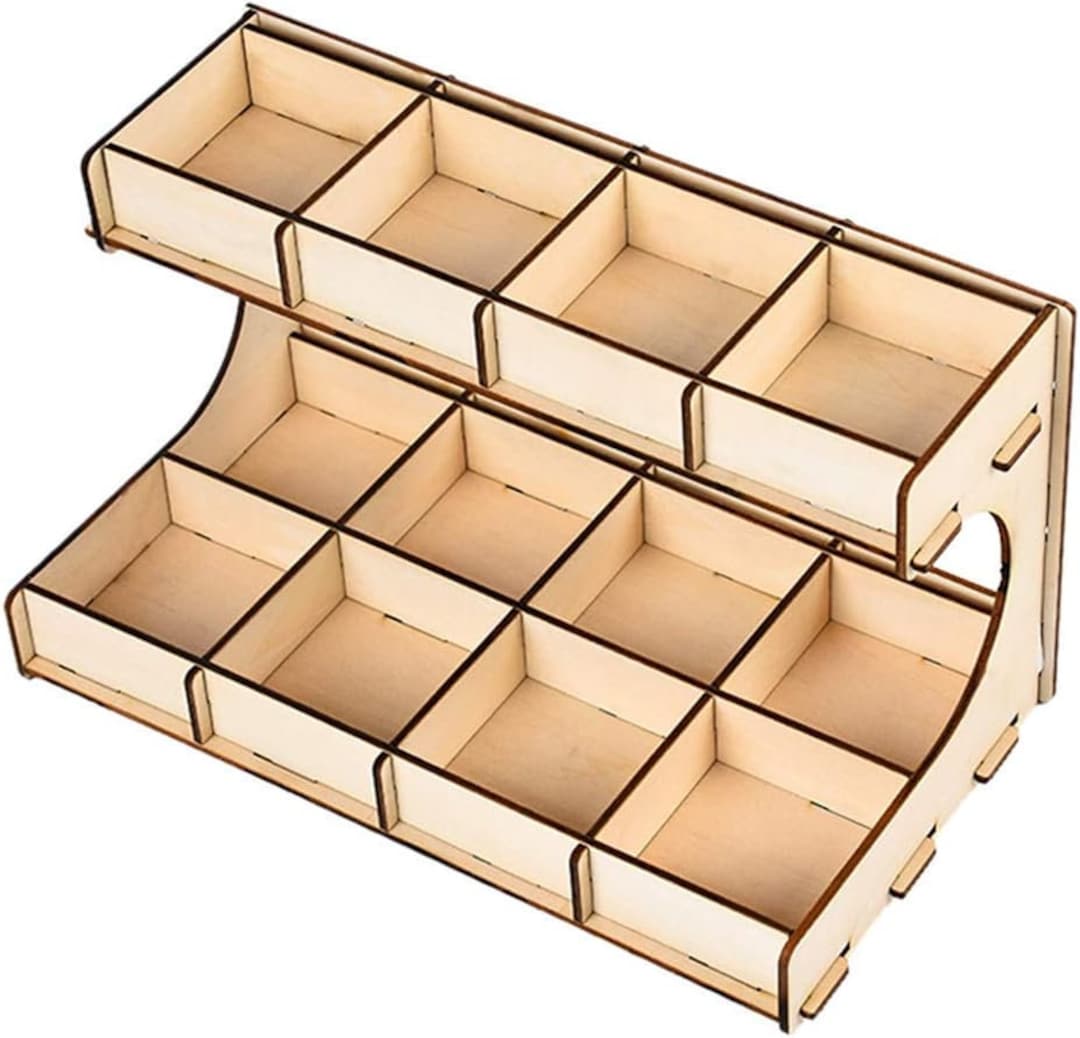 DIY Paint Stand Wooden Shelf Paint Holder Brush Holder for Large Paint ...