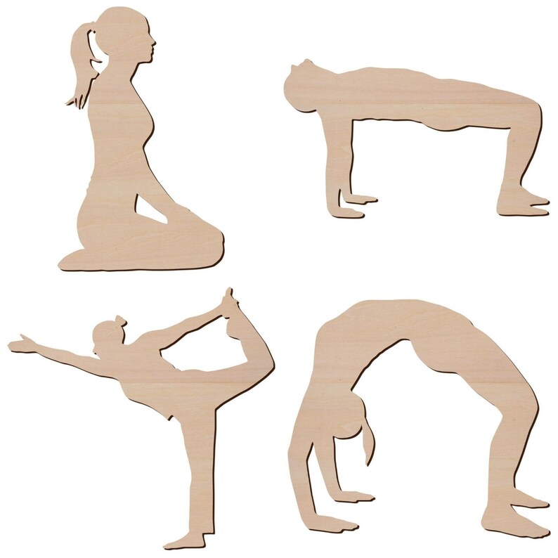 Padmasana Lotus Yoga Poses & Asanas Cutout Laser cut | Etsy