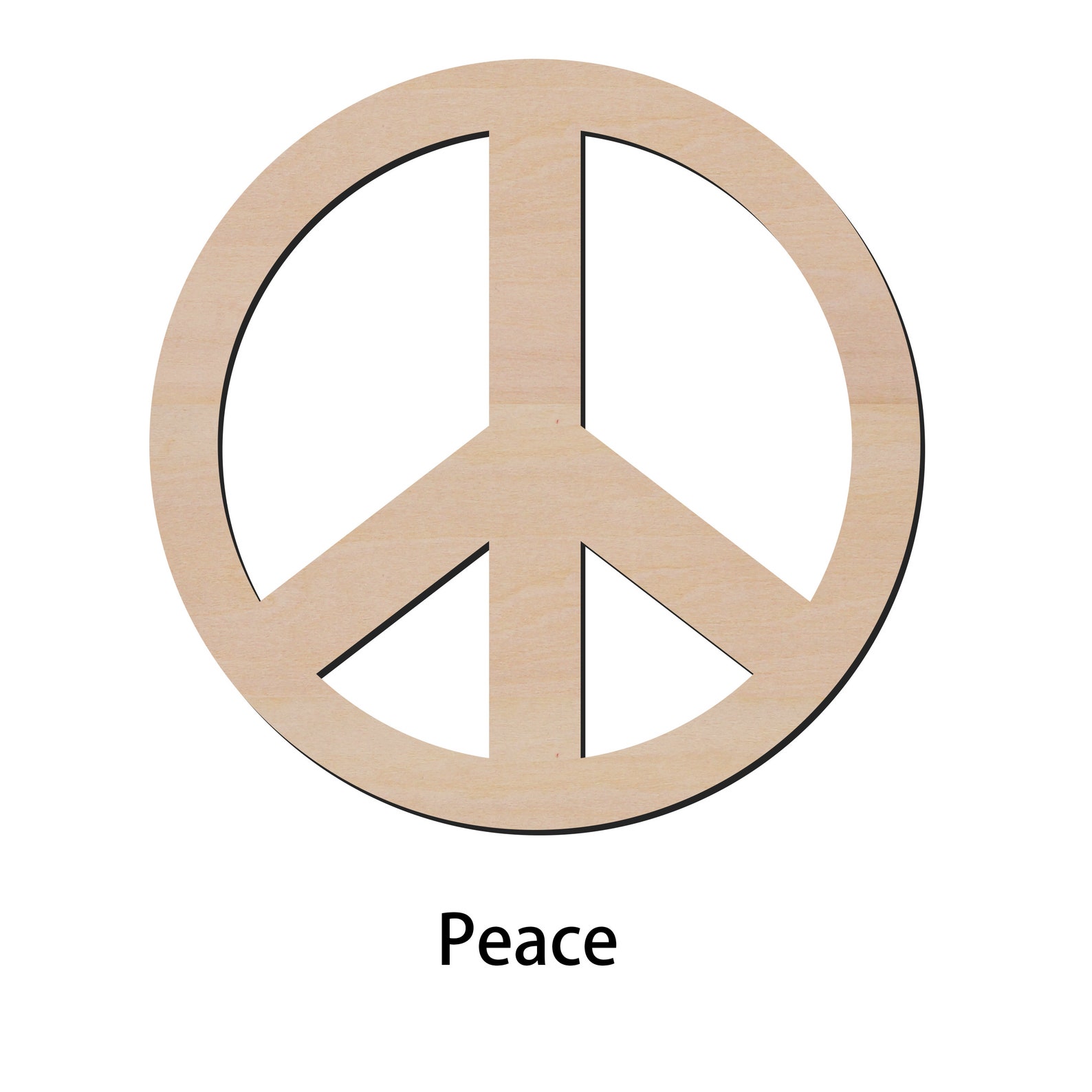 Peace Sign Cutout Laser Cut Unfinished Wood Shapes voor DIY - Etsy ...