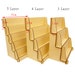 3/4/5 Tiers Wood Display Shelf Stand for Greeting Card, Postcard, Photo ...