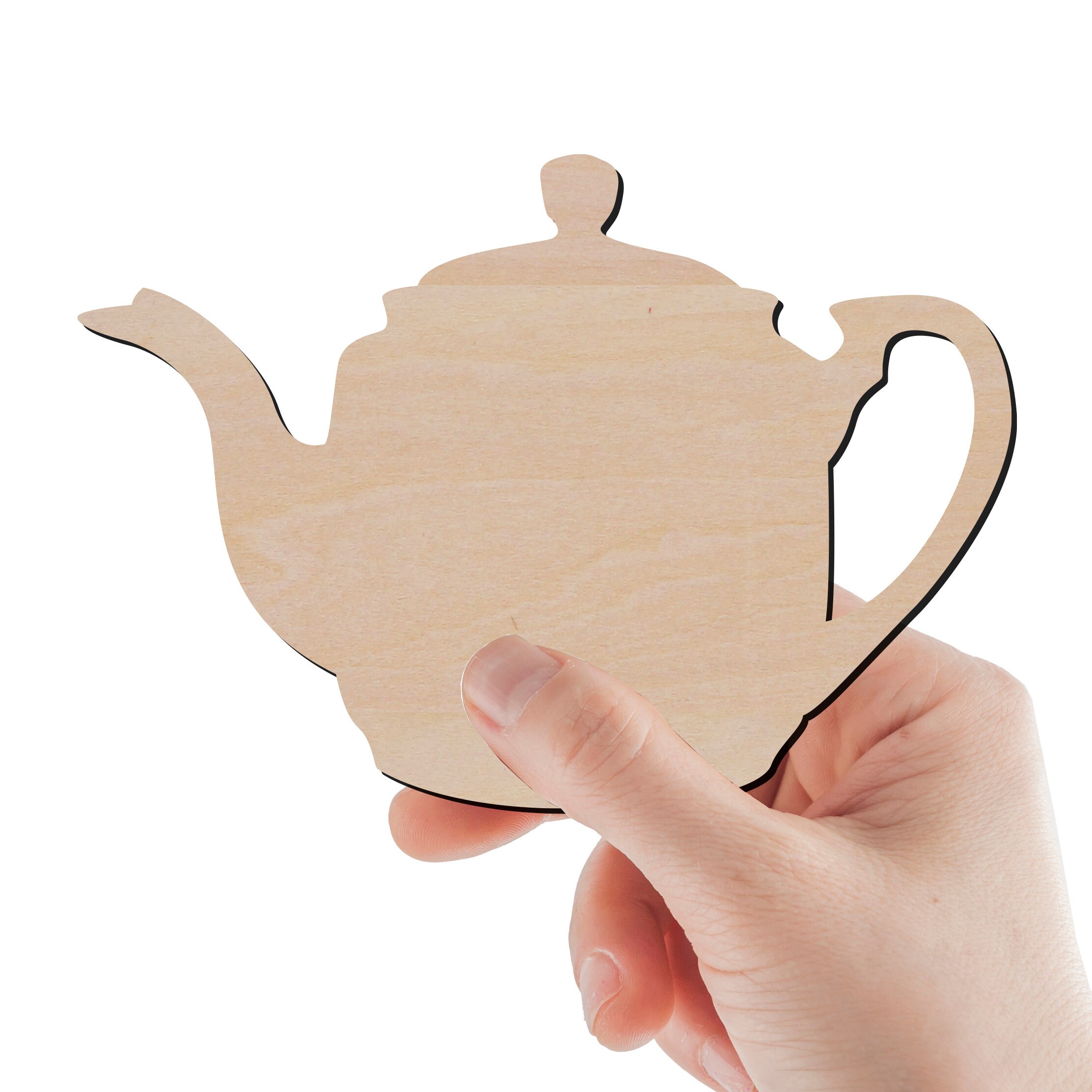 Afternoon Teapot Wood Cutout Laser Cut Unfinished Wooden | Etsy