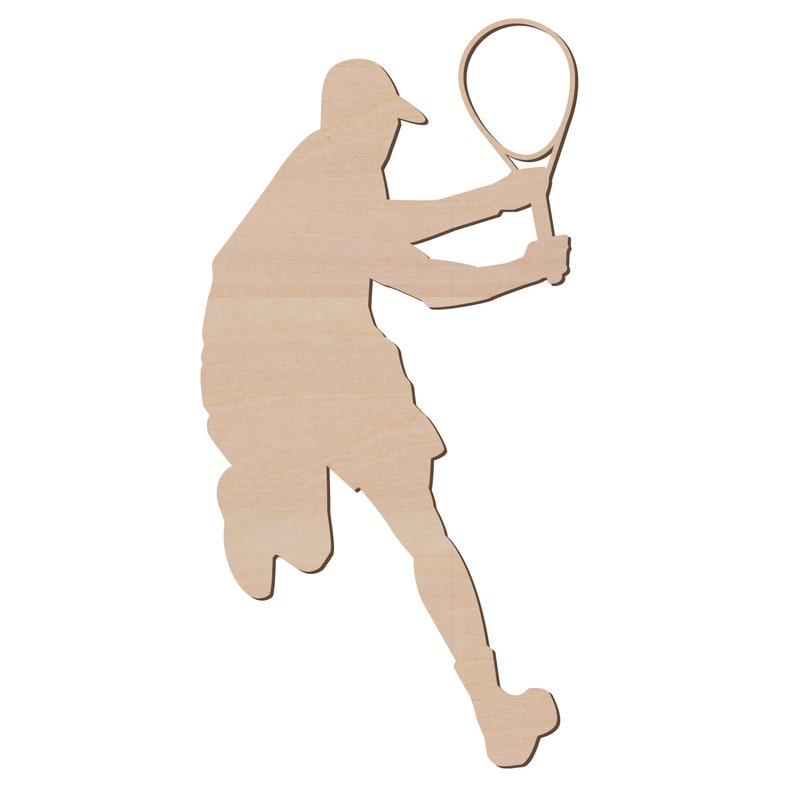 Tennis Player Wood Cutout Laser Cut Unfinished Wooden Blank | Etsy